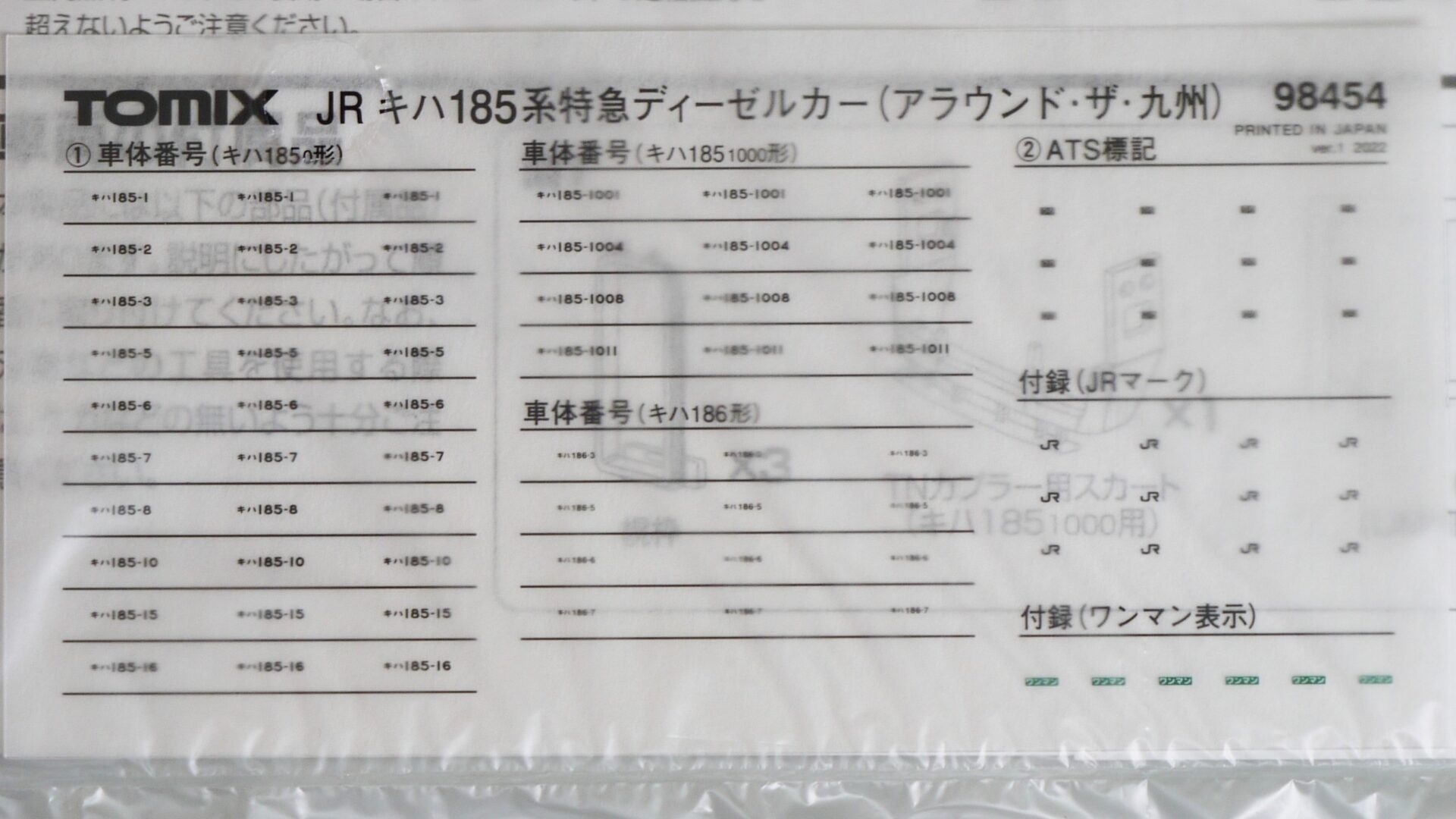 トミックス キハ185系 アラウンド・ザ・九州 をレビュー （TOMIX 品番：98454） - Nゲージ総合車両センター